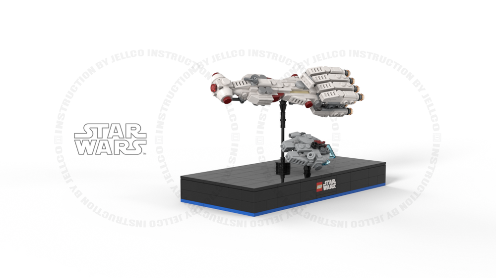 LEGO MOC Micro CR-90 Collerian Corvette Tantive IV Desktop Version by jellco | Rebrickable ...