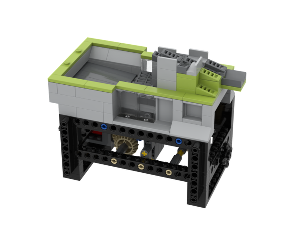 Lego Moc 3x3 Side Stepper Shared Power Gbc Module By Andybell Rebrickable Build With Lego
