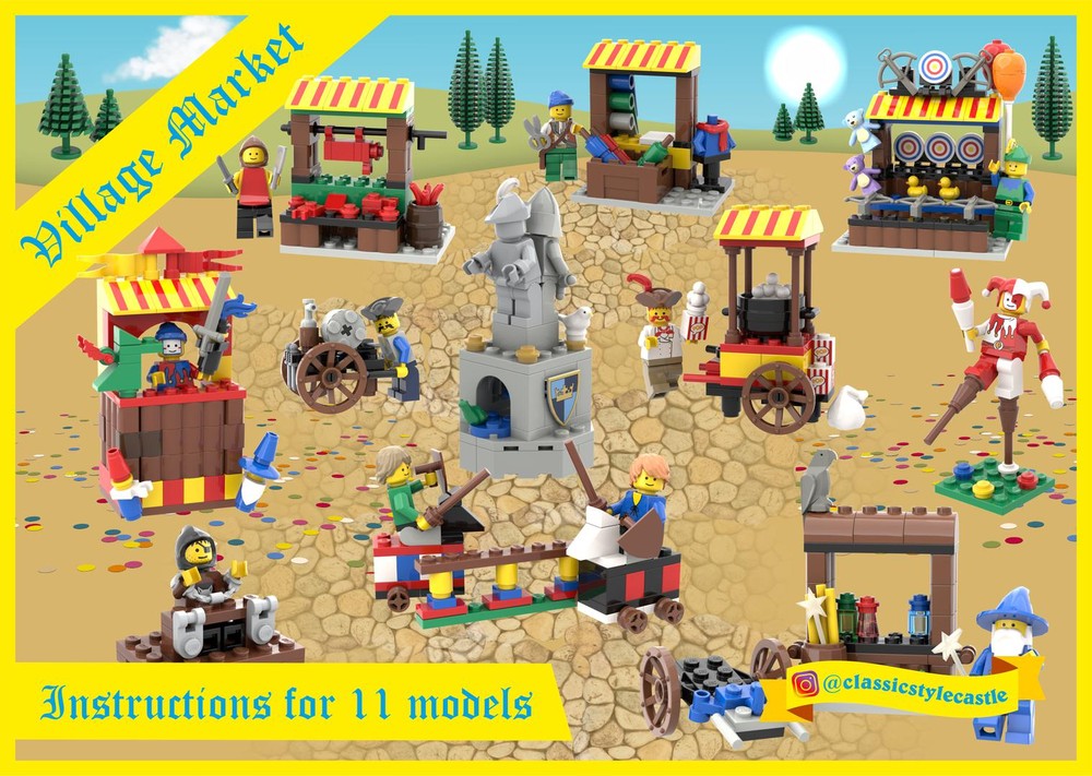 LEGO MOC Village Market by classicstylecastle | Rebrickable - Build ...