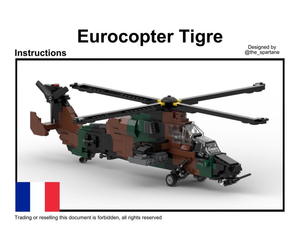 LEGO MOC Eurocopter EC665 Tigre (Tiger helicopter) by Spartane ...