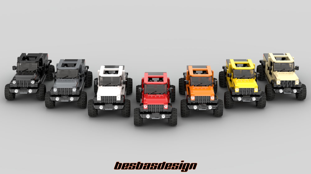 LEGO MOC Jeep Gladiator Mojave by besbasdesign | Rebrickable - Build ...