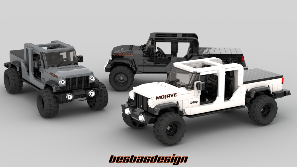 LEGO MOC Jeep Gladiator Mojave by besbasdesign | Rebrickable - Build ...