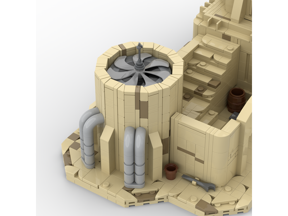 Lego Moc Tatooine Modular Building Residential Hut From Battlefront 2