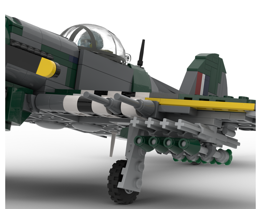 Lego Moc Hawker Typhoon By Model Hangar Rebrickable Build With Lego