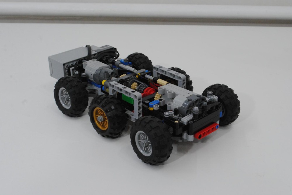 LEGO MOC Low profile offroad 6x6 chassis by aas | Rebrickable - Build ...