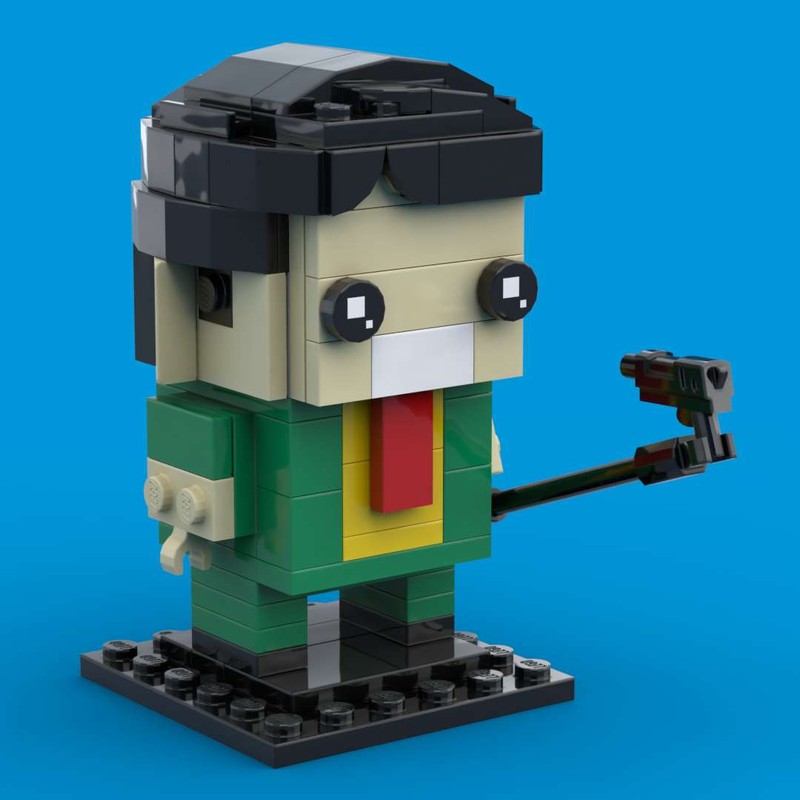 LEGO MOC Selfie Stick Brickheadz by Brickbaba | Rebrickable - Build ...