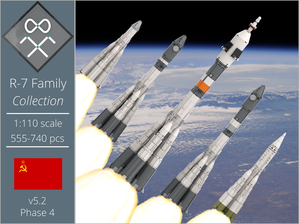 LEGO MOC 1:110 Soviet R-7 Family Collector’s Edition by Foggy0utri Design Bureau | Rebrickable ...