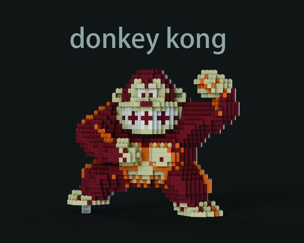 LEGO MOC donkey kong by xiaowang | Rebrickable - Build with LEGO