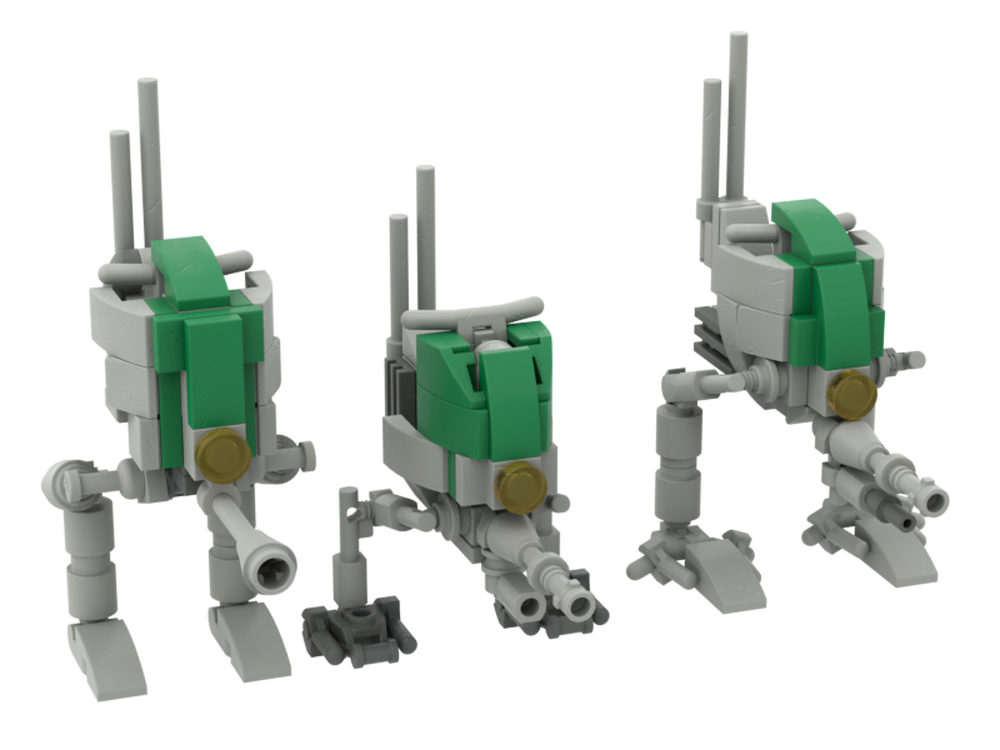 LEGO MOC Three Minifigure-Scale AT-RTs by MGS6735 | Rebrickable - Build ...