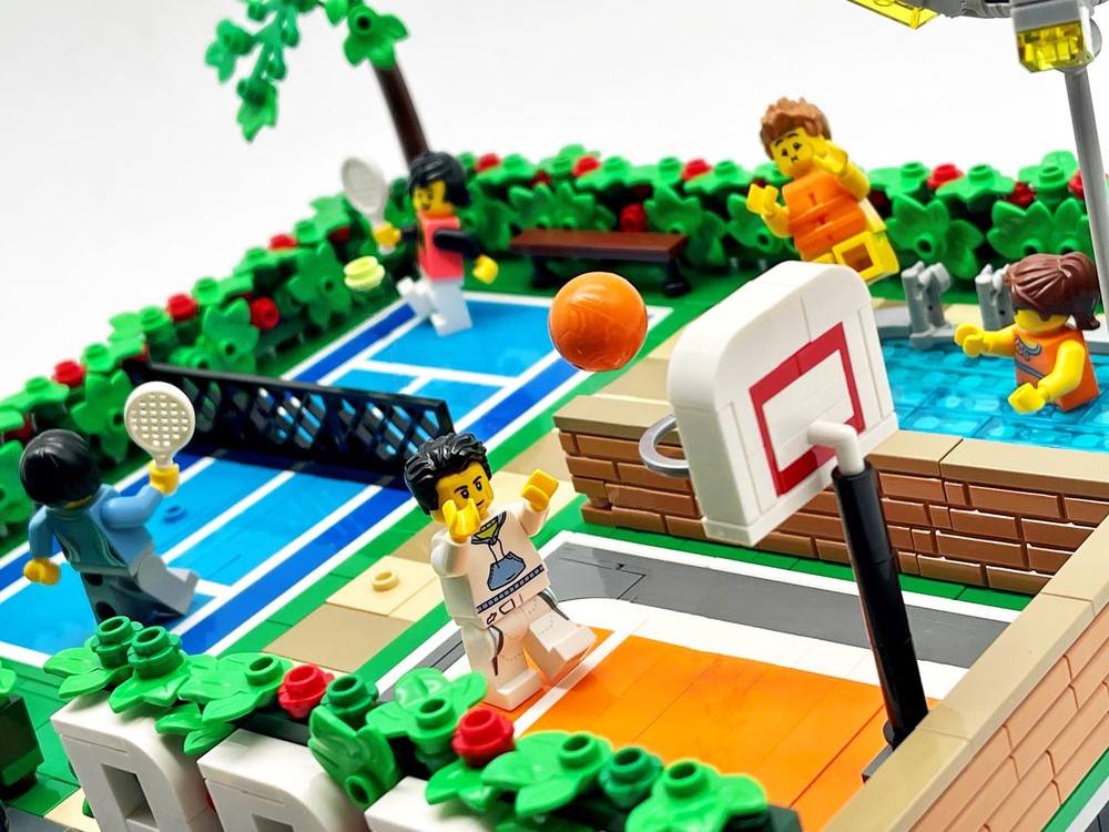 LEGO MOC Sports Complex by IBrickedItUp | Rebrickable - Build with LEGO