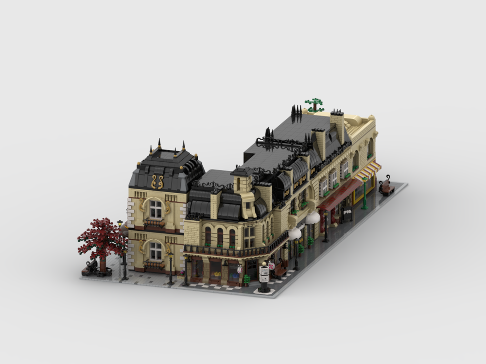 Lego Moc Modular Old Street By Gabizon Rebrickable Build With Lego