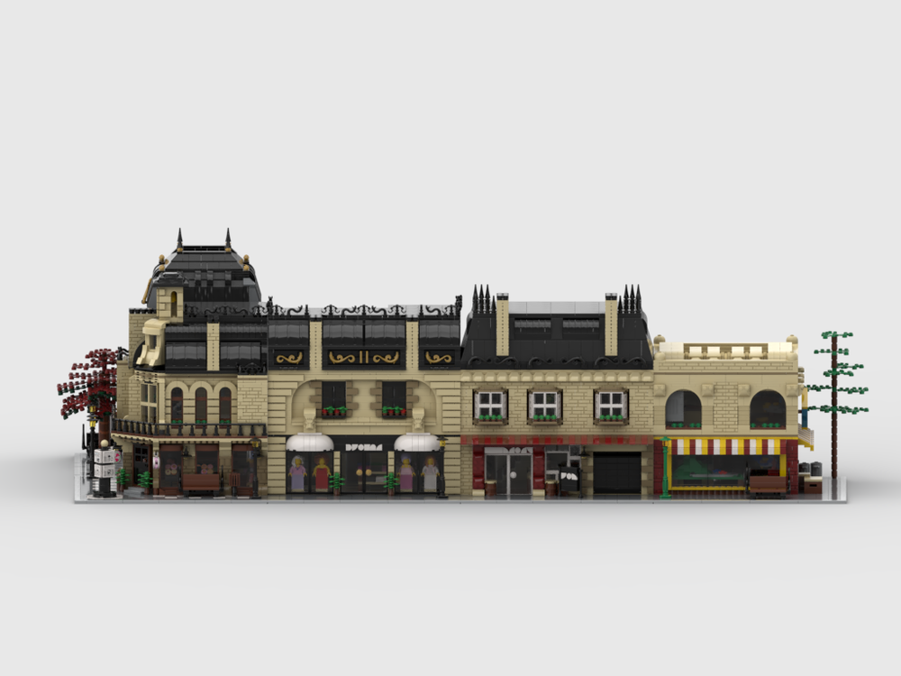Lego Moc Modular Old Street By Gabizon Rebrickable Build With Lego