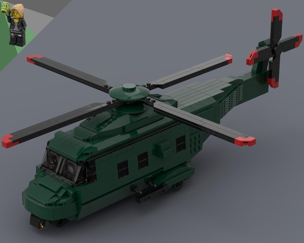 LEGO MOC NHIndustries Helicopter NH90 by Eve n Bricks | Rebrickable - Build with LEGO