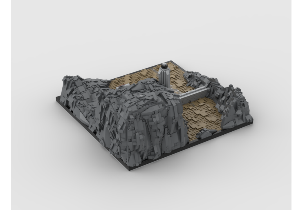 Lego Moc Helms Deep Microscale By Thelegowolfpack Rebrickable