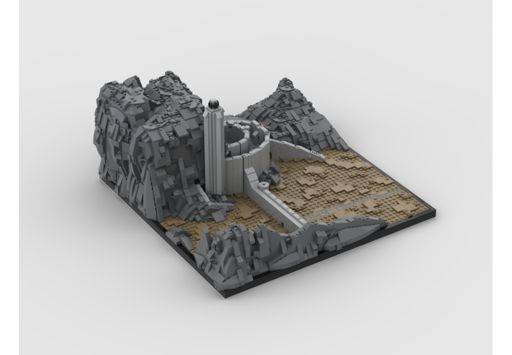 Lego Moc Helms Deep Microscale By Thelegowolfpack Rebrickable