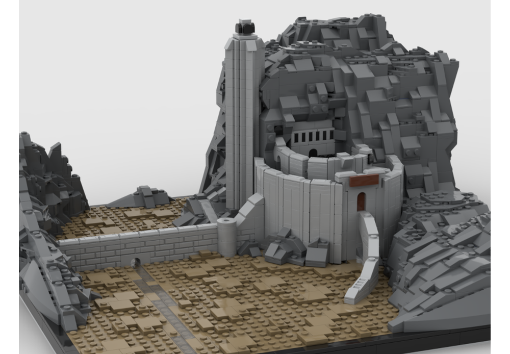 Lego Moc Helms Deep Microscale By Thelegowolfpack Rebrickable