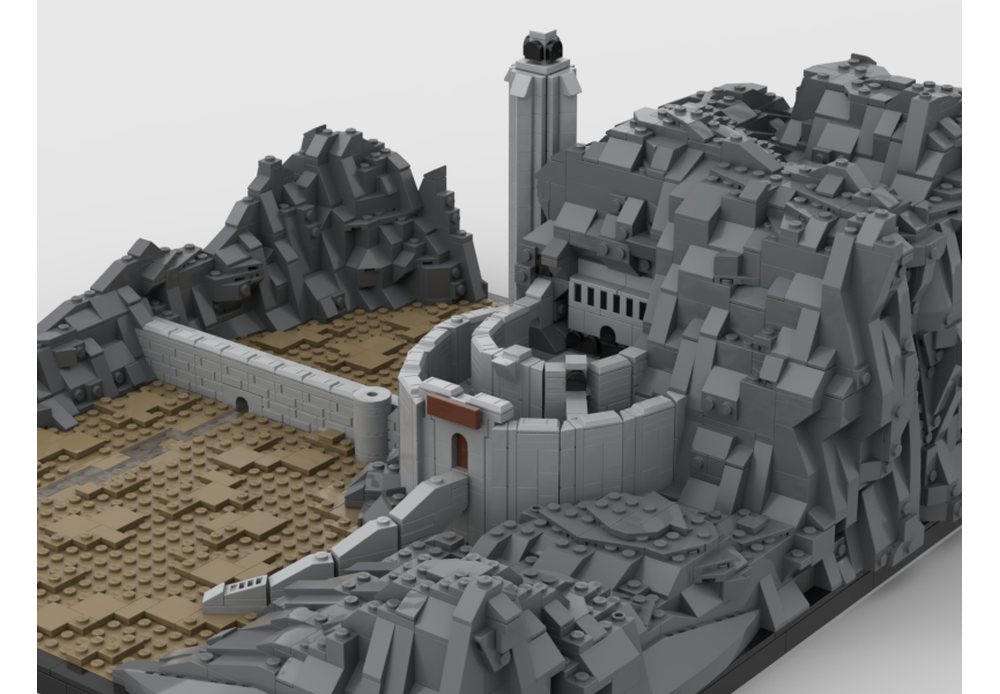 Lego Moc Helms Deep Microscale By Thelegowolfpack Rebrickable