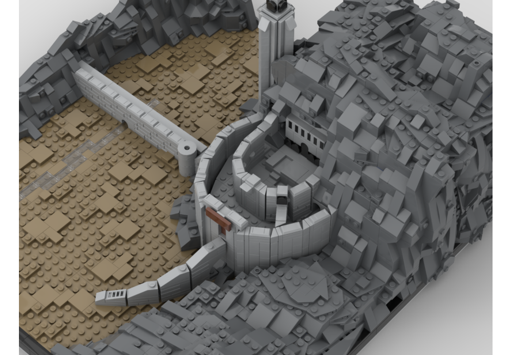 Lego Moc Helms Deep Microscale By Thelegowolfpack Rebrickable