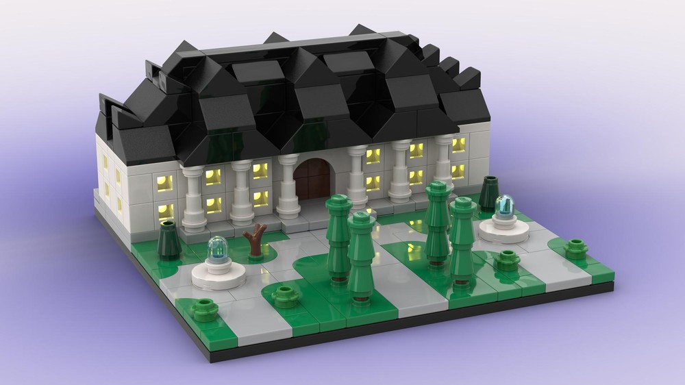 LEGO MOC Mansion Micro Scale by legoalfactotum | Rebrickable - Build ...