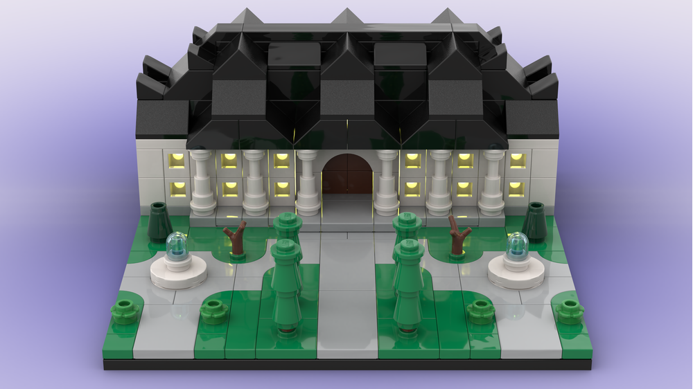 LEGO MOC Mansion Micro Scale by legoalfactotum | Rebrickable - Build ...