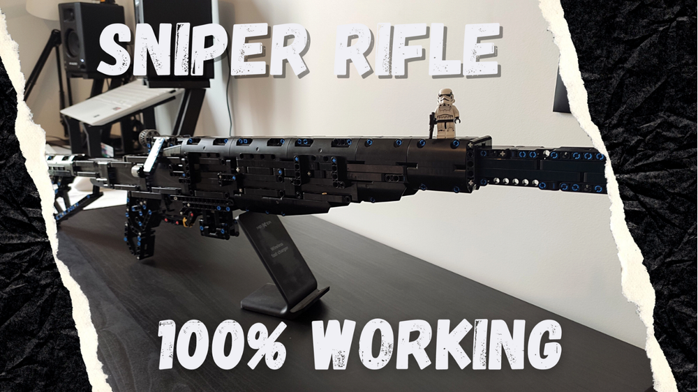 LEGO MOC Lego technic sniper rifle by RomAuLait | Rebrickable - Build ...