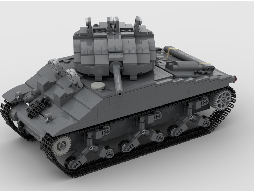 Lego Moc M4a2 75 Sherman By Etphhm Rebrickable Build With Lego