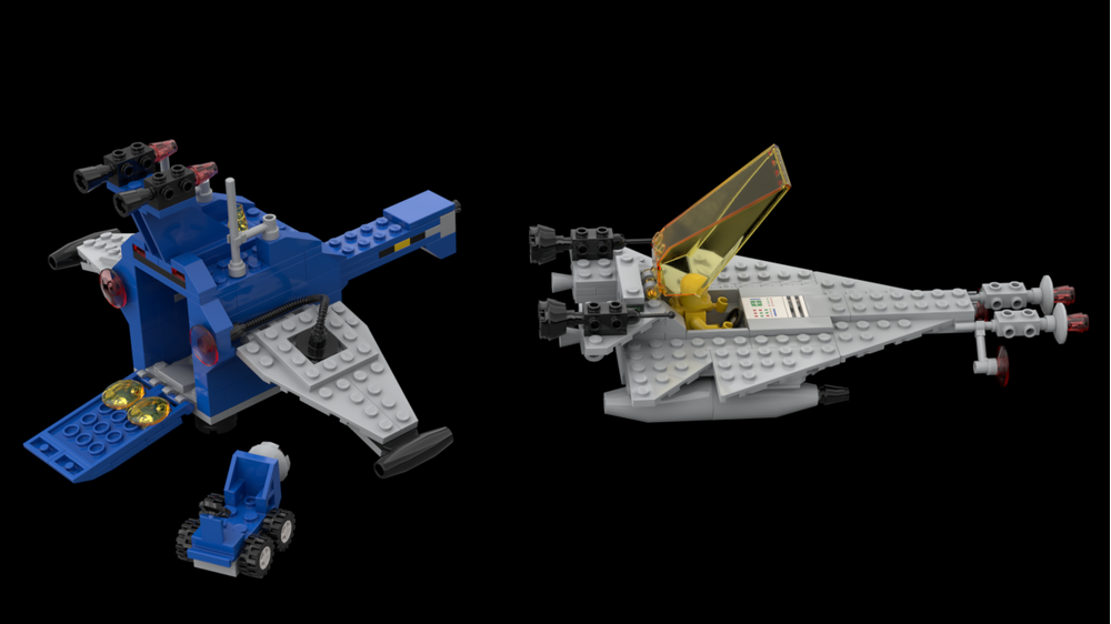 LEGO MOC Classic Space Reimagined: FX Star Patroller 6931 by watson ...