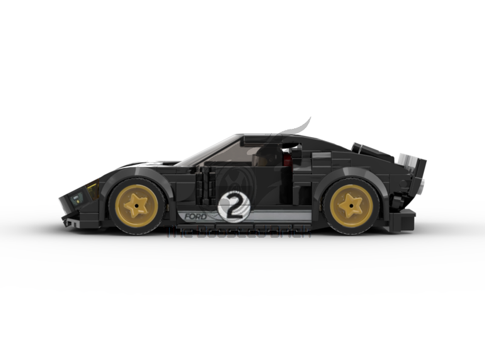 Lego Moc Ford Gt40 Mkii By Theboostedbrick Rebrickable Build With Lego