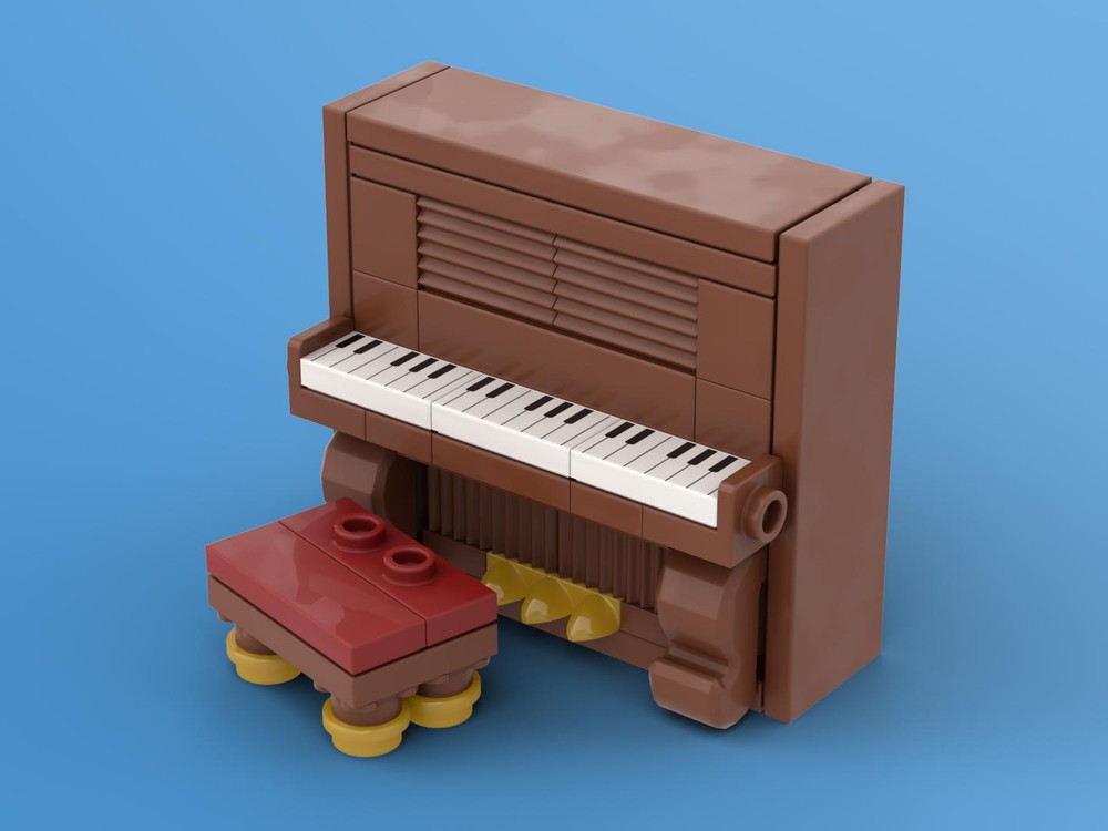 LEGO MOC Ragtime Upright Piano by brisolla | Rebrickable - Build with LEGO
