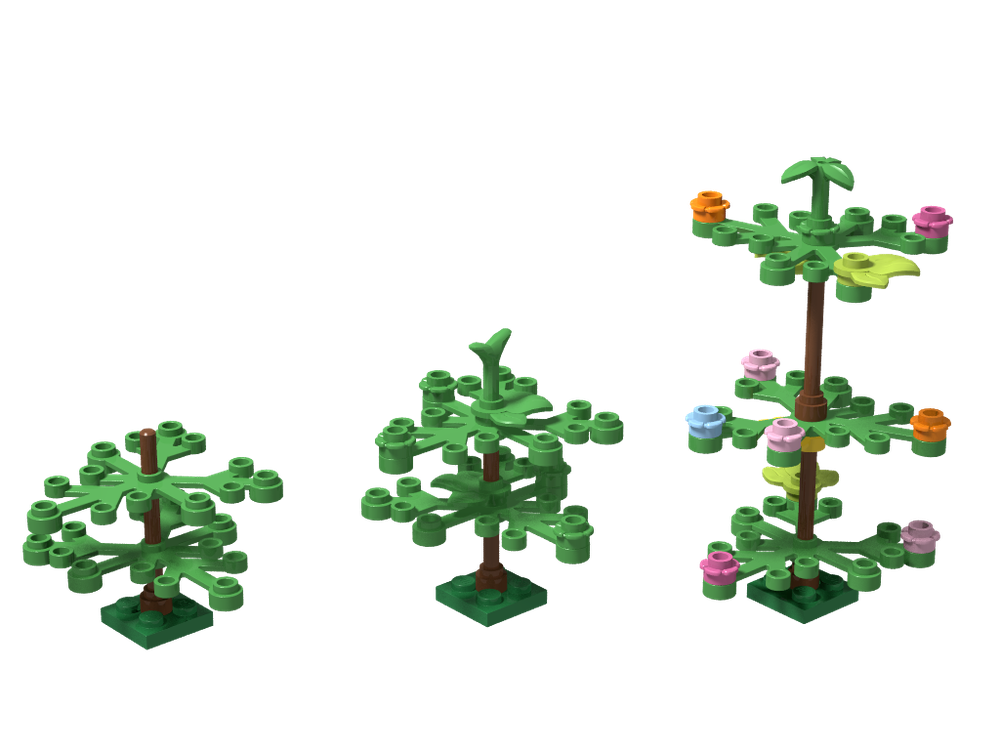 LEGO MOC Trees 01 to 03 by Palevin | Rebrickable - Build with LEGO