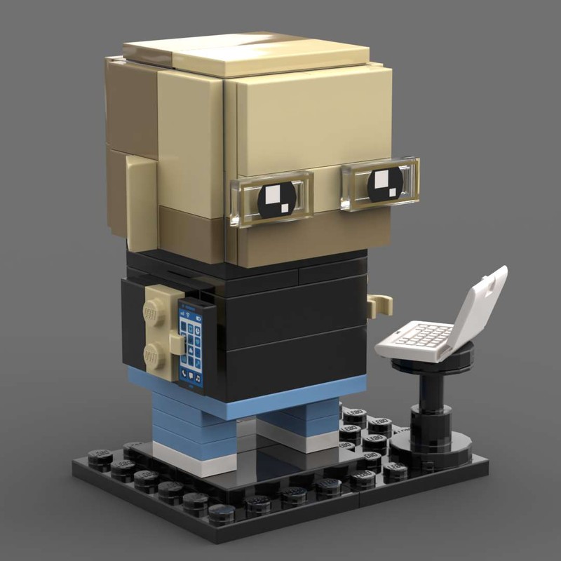 LEGO MOC Steve Jobs Brickheadz by Desibricks | Rebrickable - Build with ...