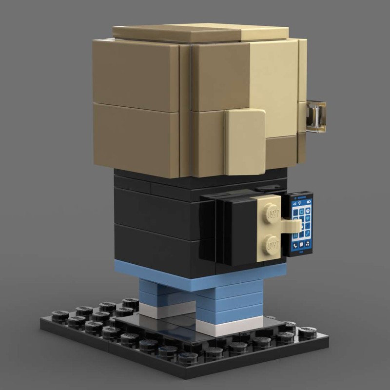 LEGO MOC Steve Jobs Brickheadz by Desibricks | Rebrickable - Build with ...