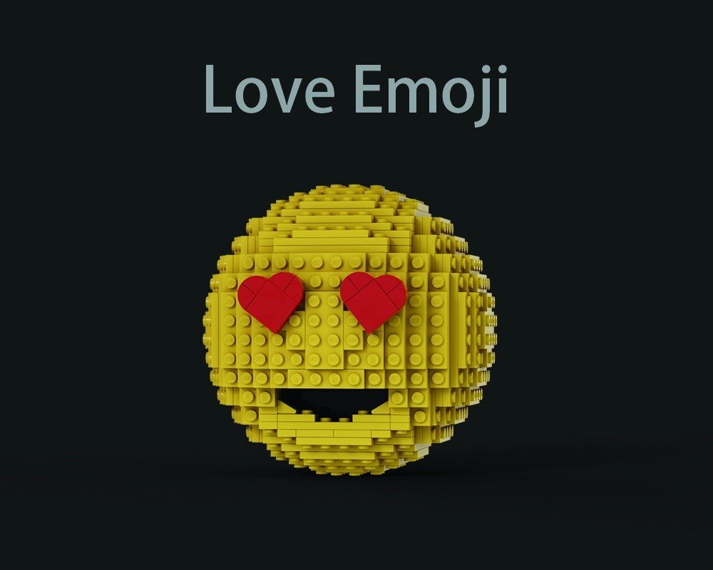 LEGO MOC Love Emoji by xiaowang | Rebrickable - Build with LEGO