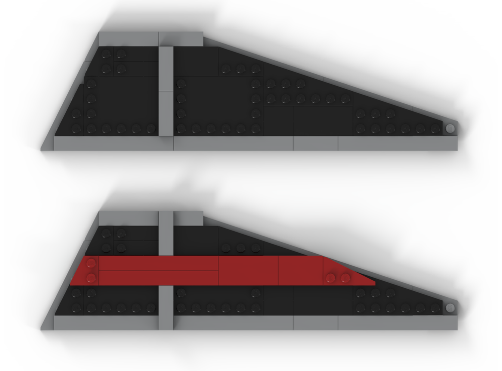 LEGO MOC Simple 181st Imperial Fighter Wing bloodstripes for 75348 Tie ...