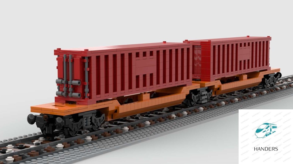 LEGO MOC T3000 Containers Wagon by Handers | Rebrickable - Build with LEGO