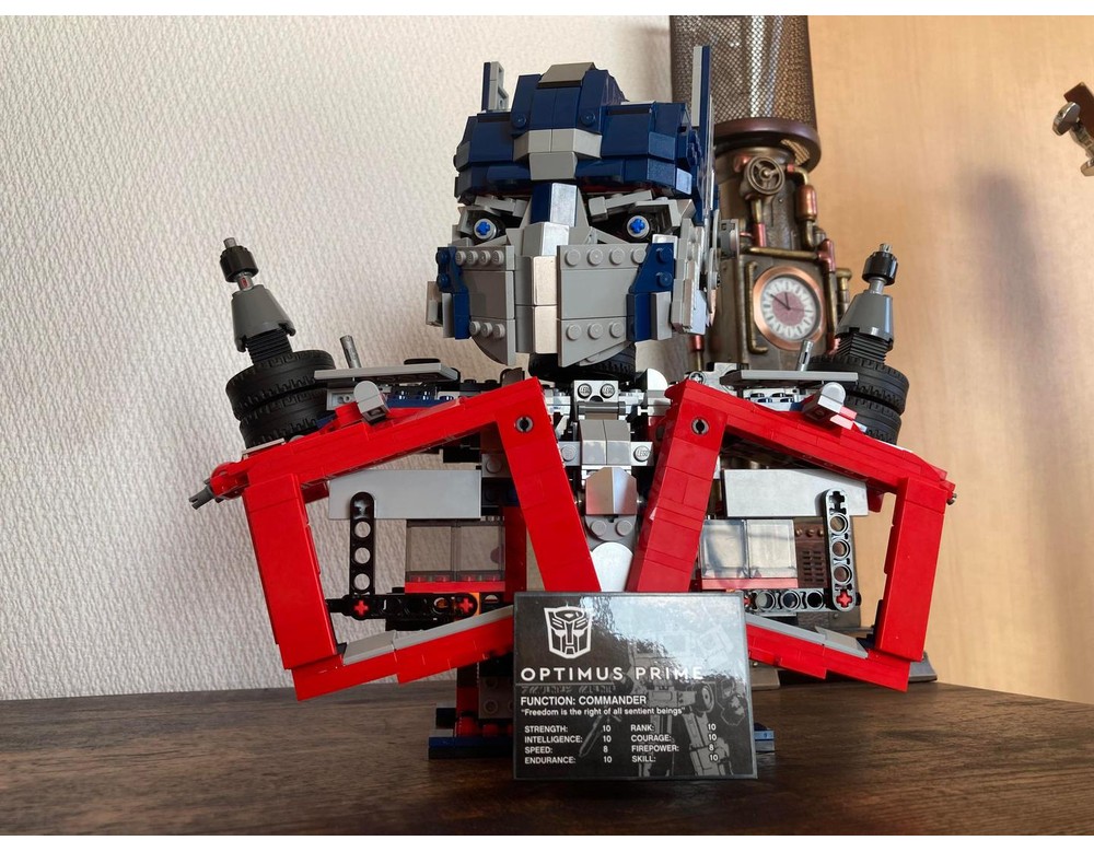 LEGO MOC Optimus Prime Movie Bust by CreationCaravan (Brad Barber ...