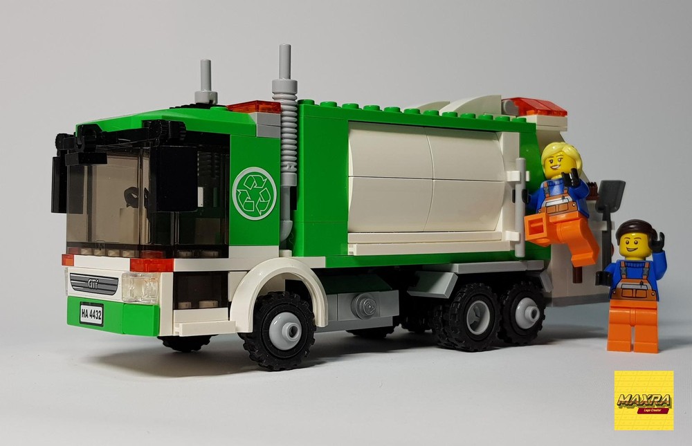 LEGO MOC Garbage Truck(Free Instruction) by maxra | Rebrickable - Build ...
