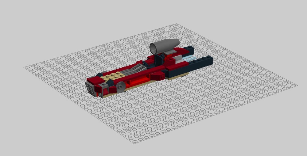 Lego Moc Lukes Amg Landspeeder By Fjk Rebrickable Build With Lego