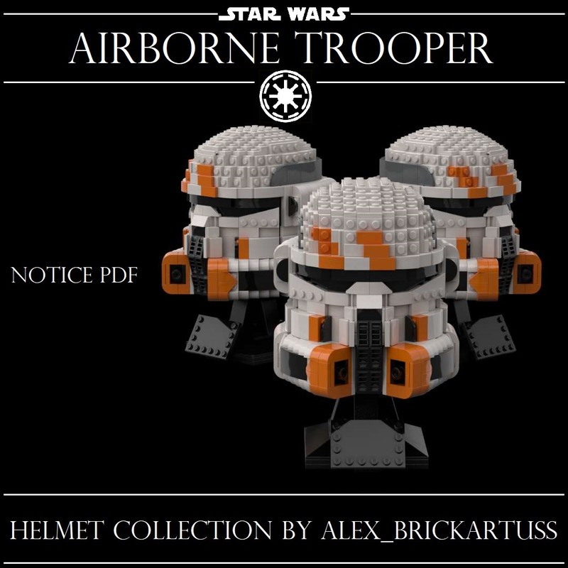 LEGO MOC Helmet Airborne trooper by Alex_BricKartuss | Rebrickable ...