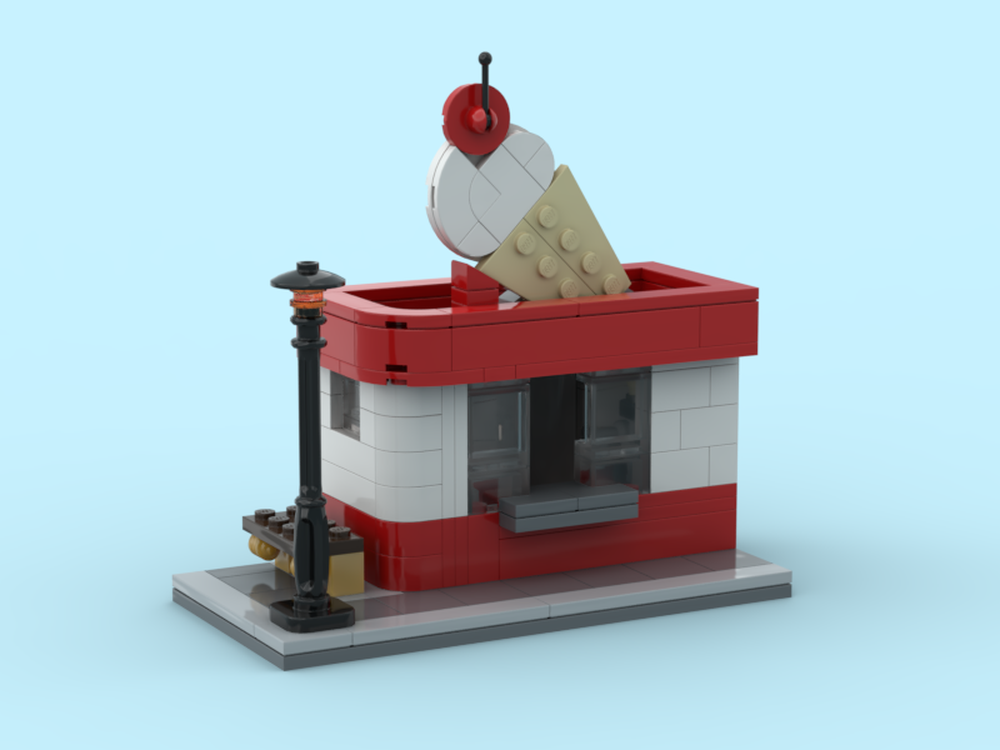 LEGO MOC Gloria's Ice Cream Shop by THE BRICKITECT | Rebrickable ...