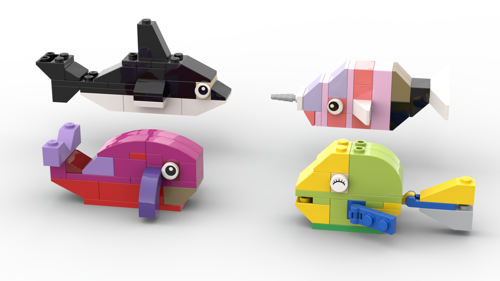 LEGO MOC 11011 Fish by Lenarex | Rebrickable - Build with LEGO