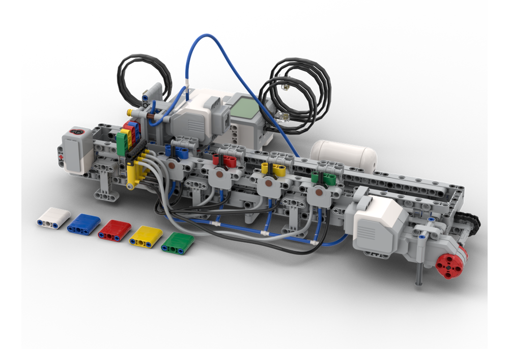 LEGO MOC-154869 Quadruple individual pneumatic valve control with 2 ...