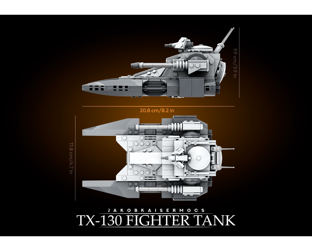 LEGO MOC TX-130 Fighter Tank by JakobKaiserMOCs | Rebrickable - Build ...