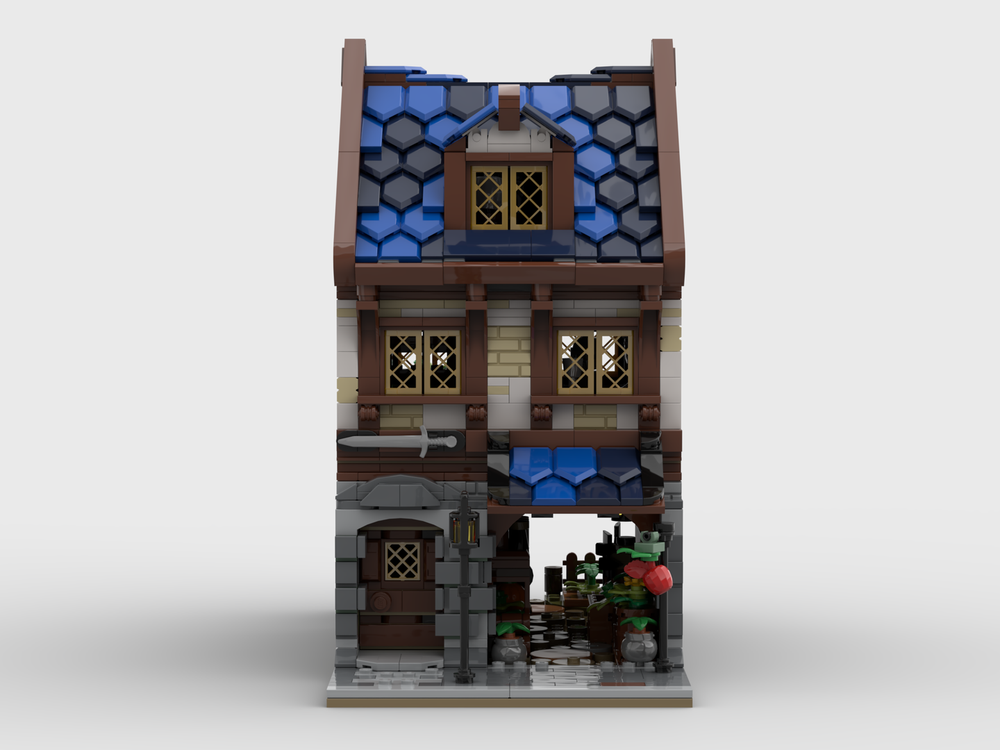 Lego Moc Modular Market And Antique Store By Krugaar Rebrickable