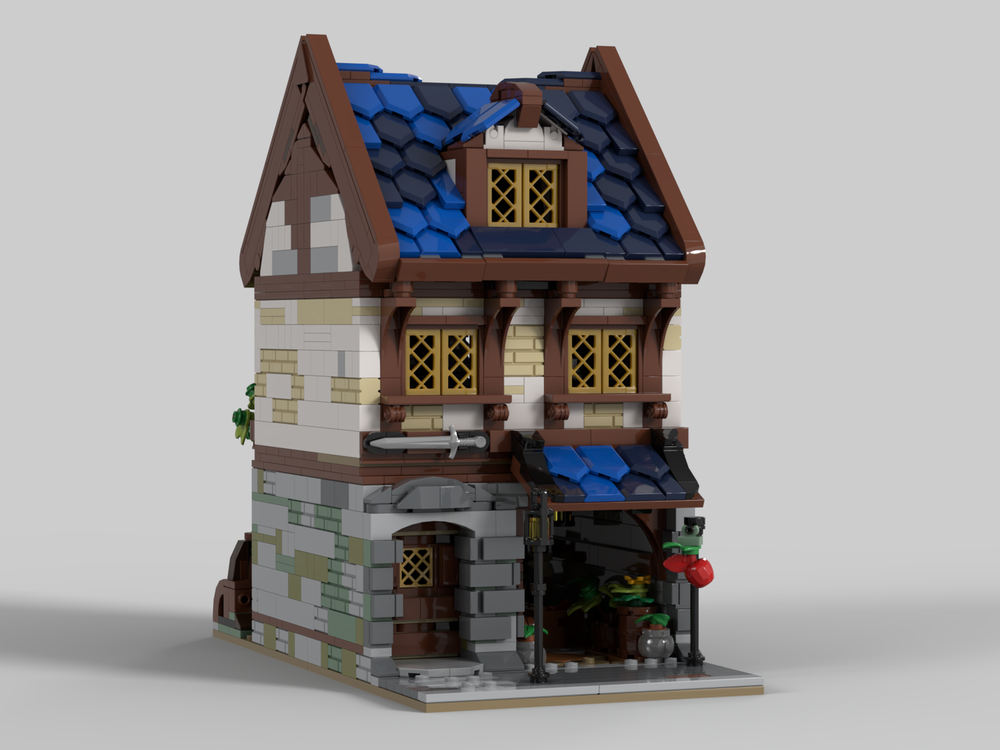 Lego Moc Modular Market And Antique Store By Krugaar Rebrickable