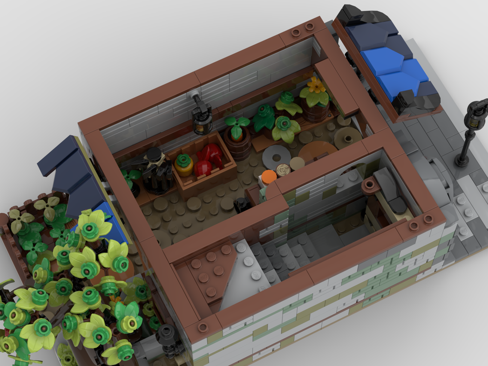 Lego Moc Modular Market And Antique Store By Krugaar Rebrickable