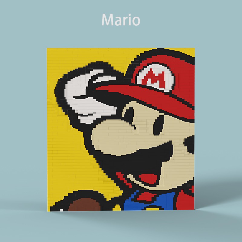 LEGO MOC Mario Frameless drawing by xiaowang | Rebrickable - Build with ...