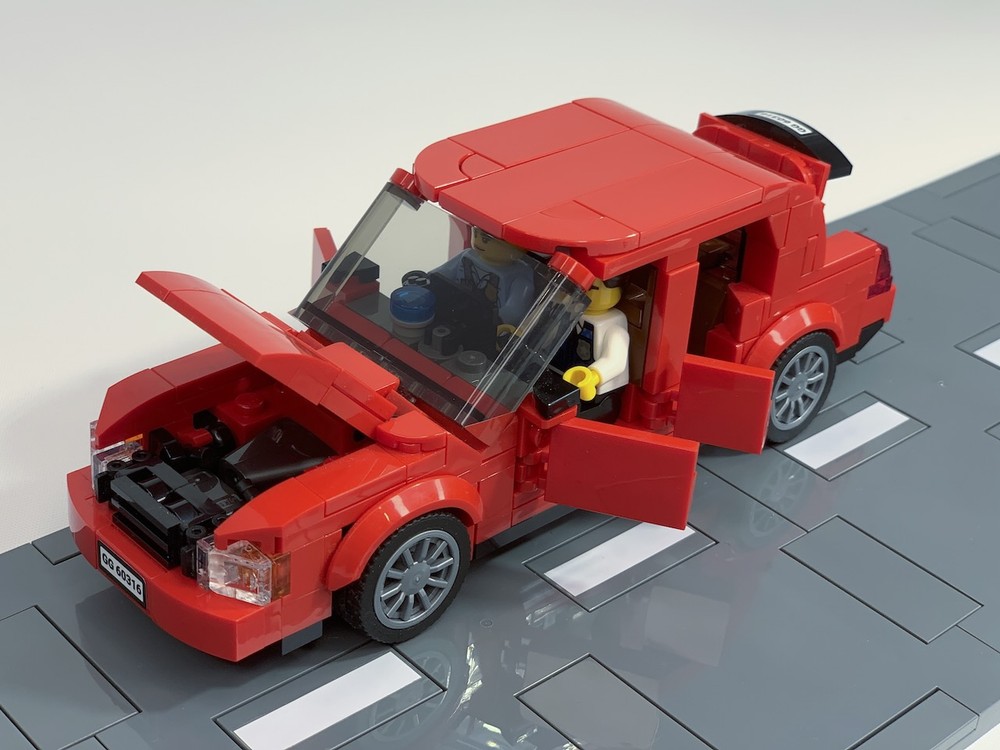 LEGO MOC 2000s Red Unmarked Police Car (6-wide) by BrickPerfection ...