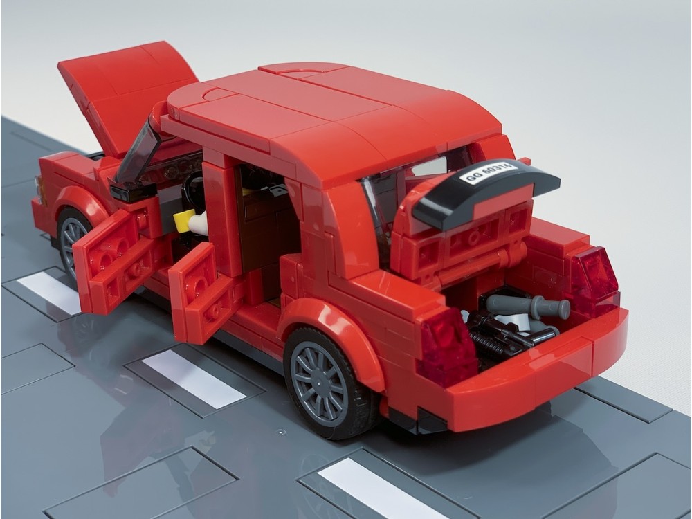 LEGO MOC 2000s Red Unmarked Police Car (6-wide) by BrickPerfection ...
