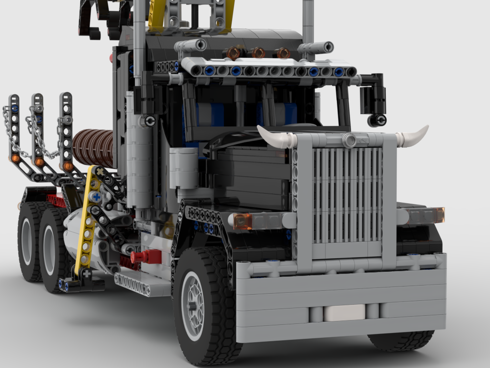 LEGO MOC Peterbilt 389 log truck by Cyborg-Samurai | Rebrickable ...